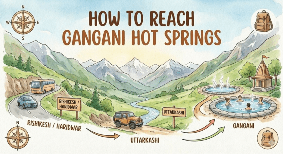 Gangani Hot Springs Near Gangotri – Best Stop on Gangotri Route